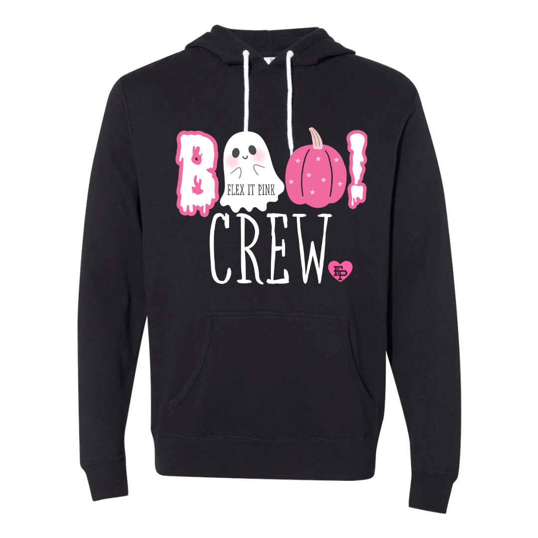 Boo Crew Hoodie – Flex it Pink