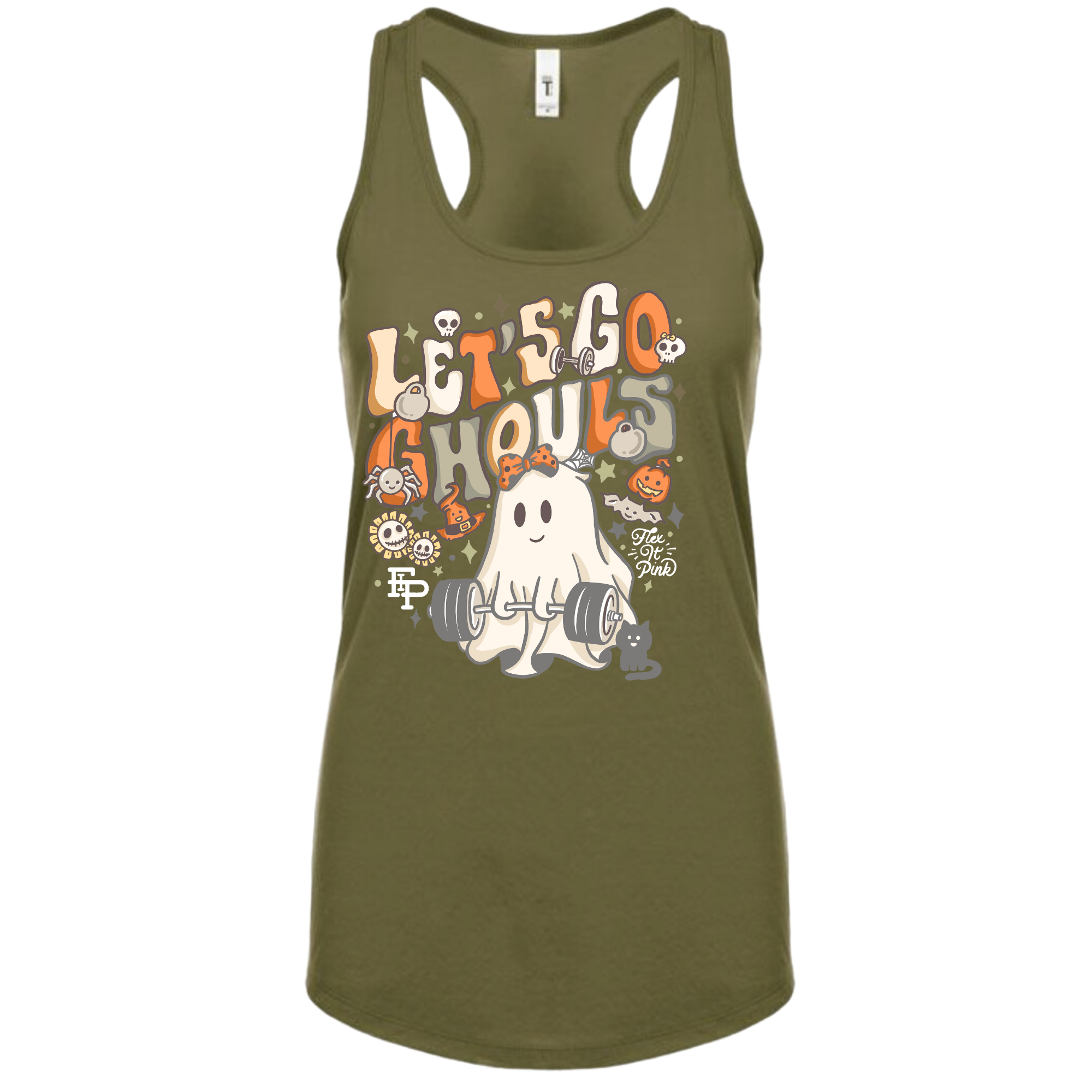 Lets Go Ghouls Tank – Flex it Pink