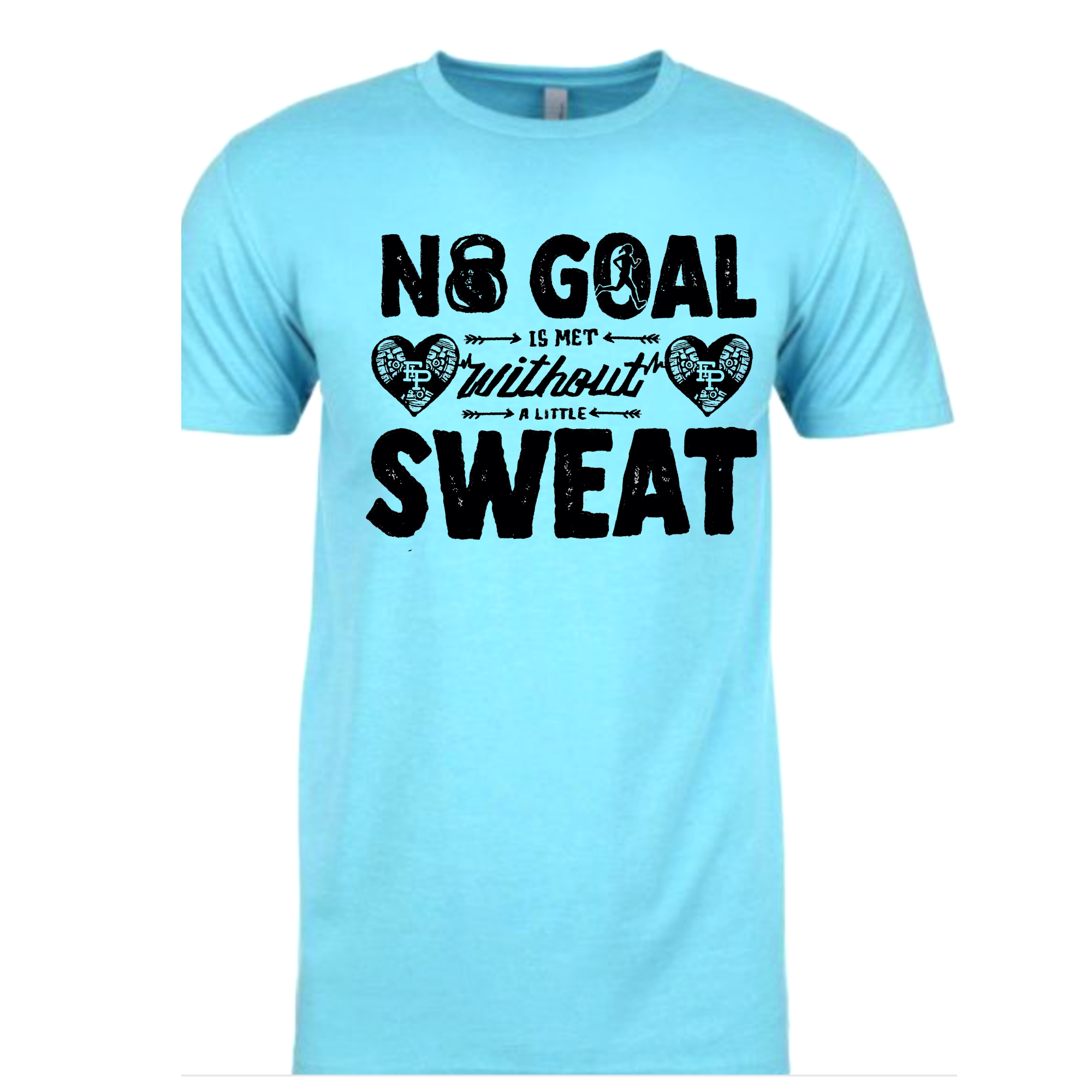 No Goal Is Met Without A Little Sweat Tee – Flex it Pink